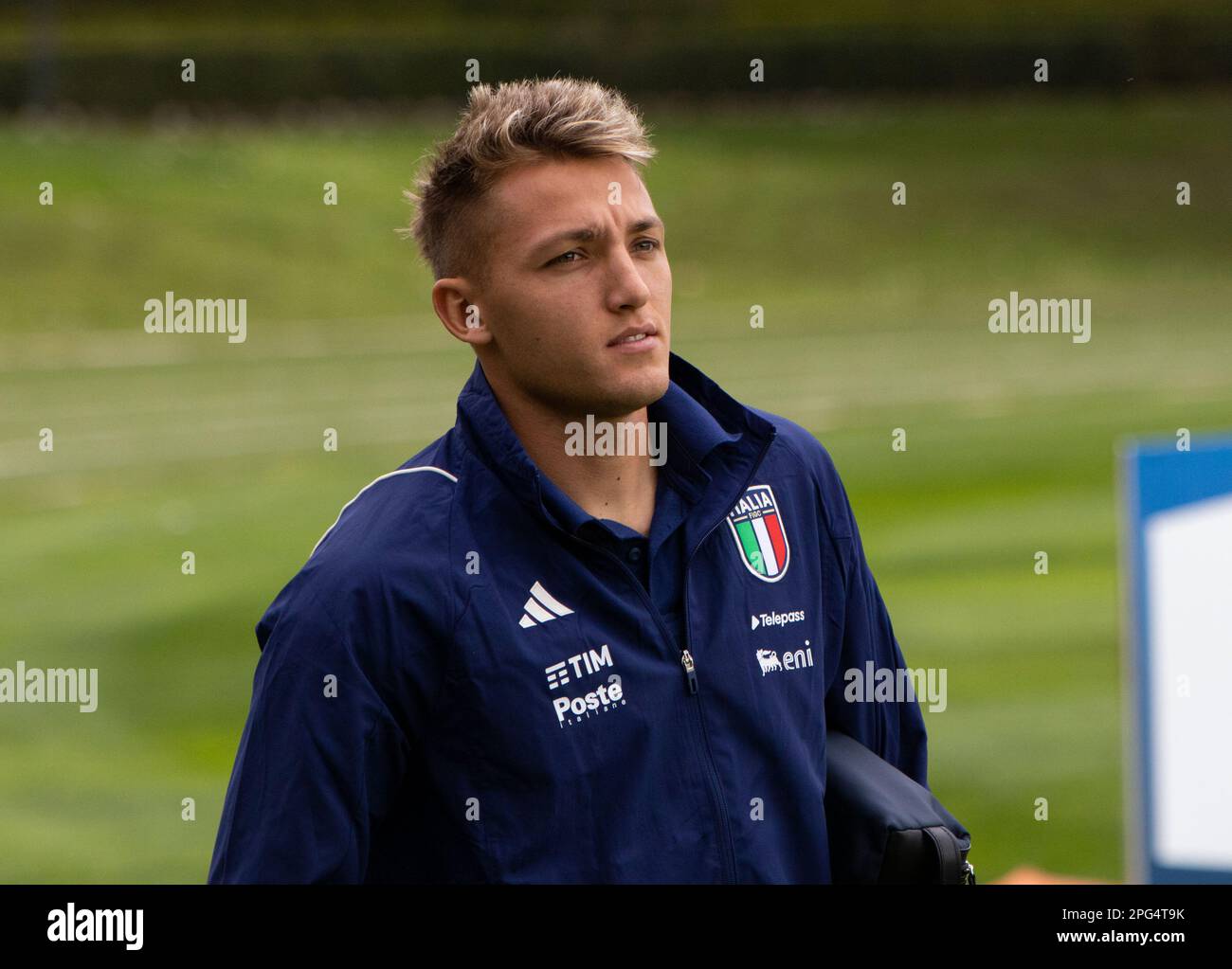 Centro FIGC, Coverciano, Italy, March 20, 2023, Italy Mateo Retegui ...