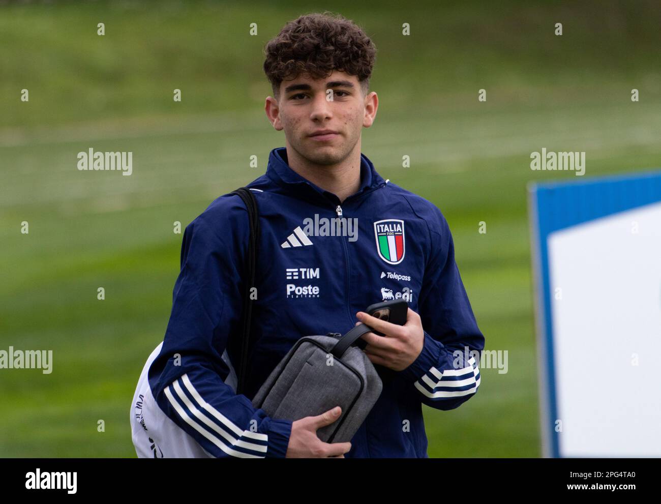 Centro FIGC, Coverciano, Italy, March 20, 2023, Italy Simone Pafundi ...