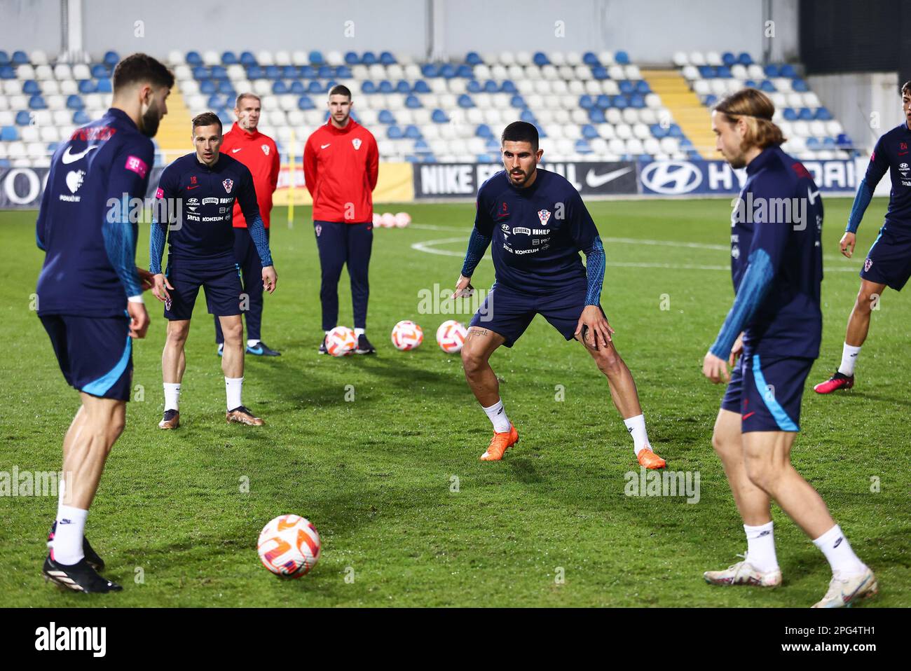 Dugopolje, Croatia, March 20, 2023. Josko Gvardiol, Mislav Orsic ...