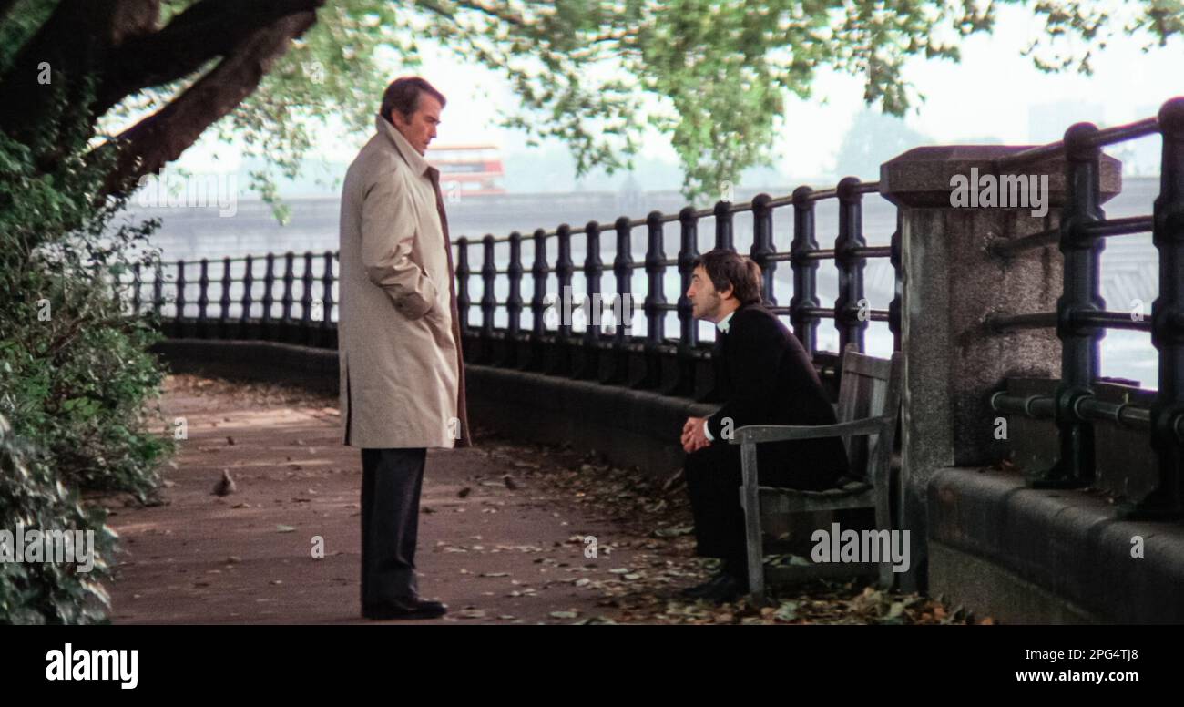 USA. Gregory Peck and Patrick Troughton in a scene from the (C ...