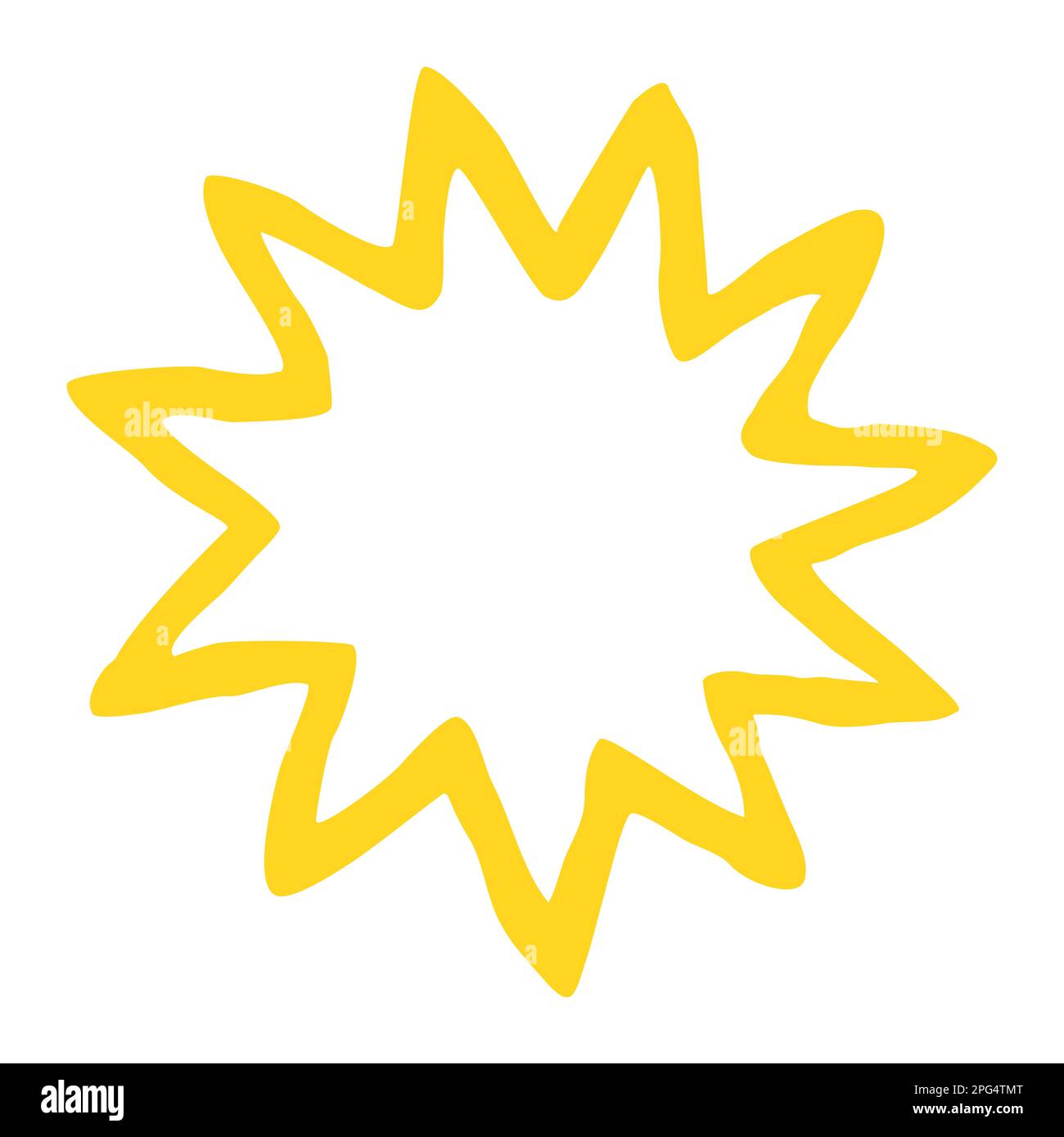 Hand drawn Sun painted with ink brush Stock Vector Image & Art - Alamy