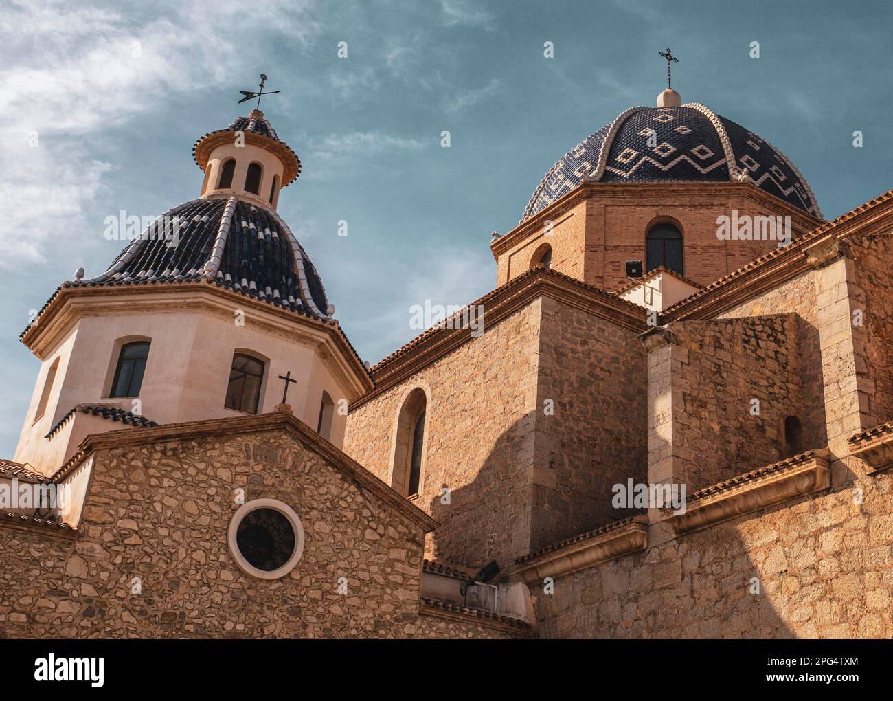 The old medieval cathedral of Altea, Spain Stock Photo - Alamy