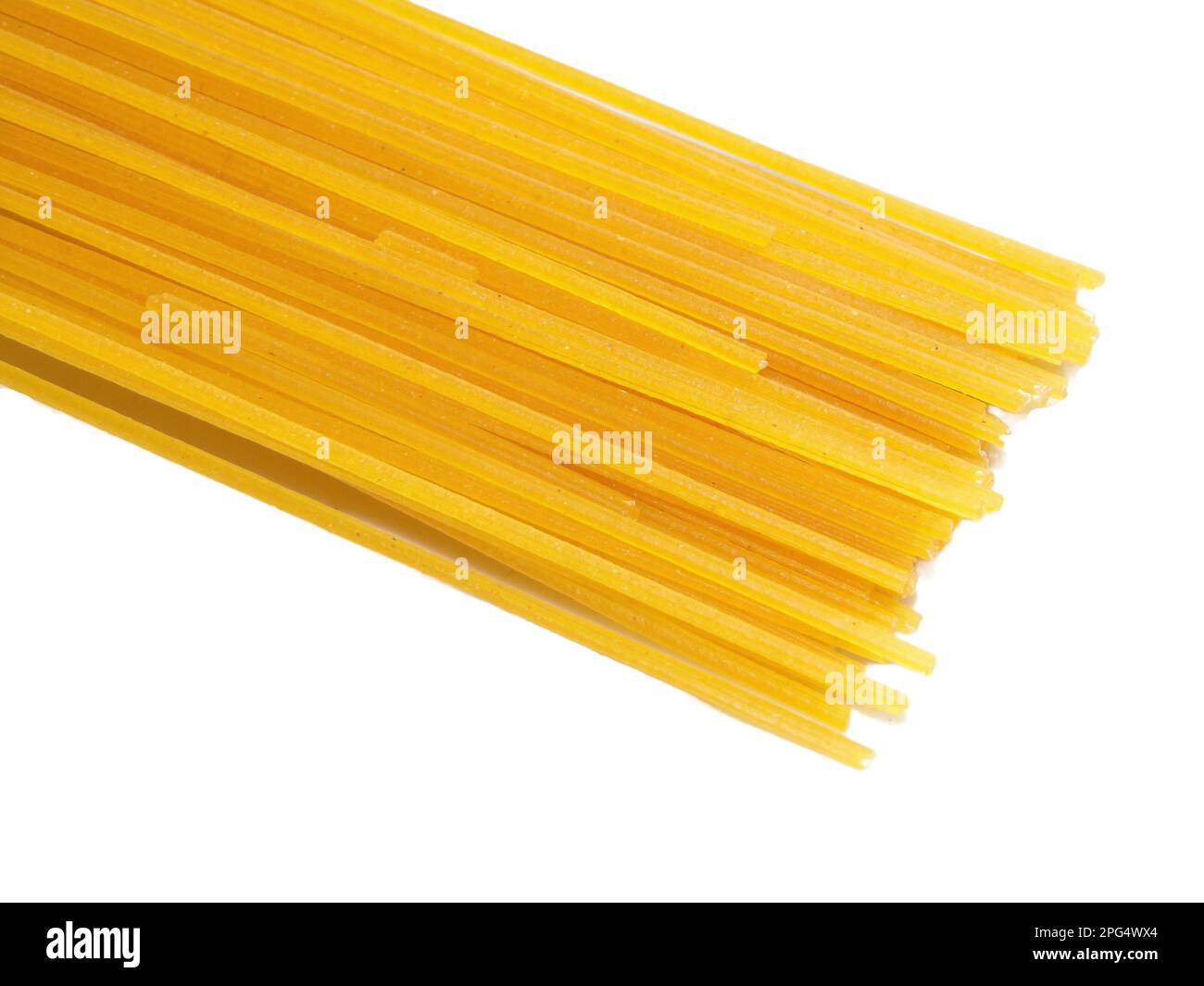 Corn spaghetti isolated on white background Stock Photo - Alamy