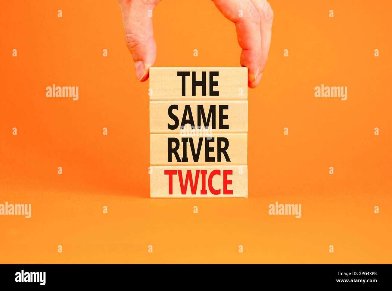 The same river twice symbol. Concept words The same river twice on ...