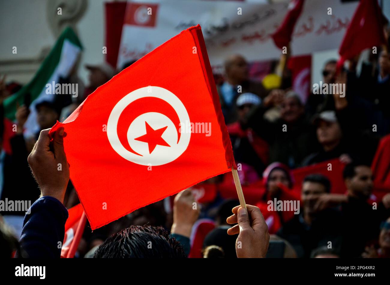 Tunis, Tunisia. 20th Mar, 2023. Tunisians celebrate on the 67th ...