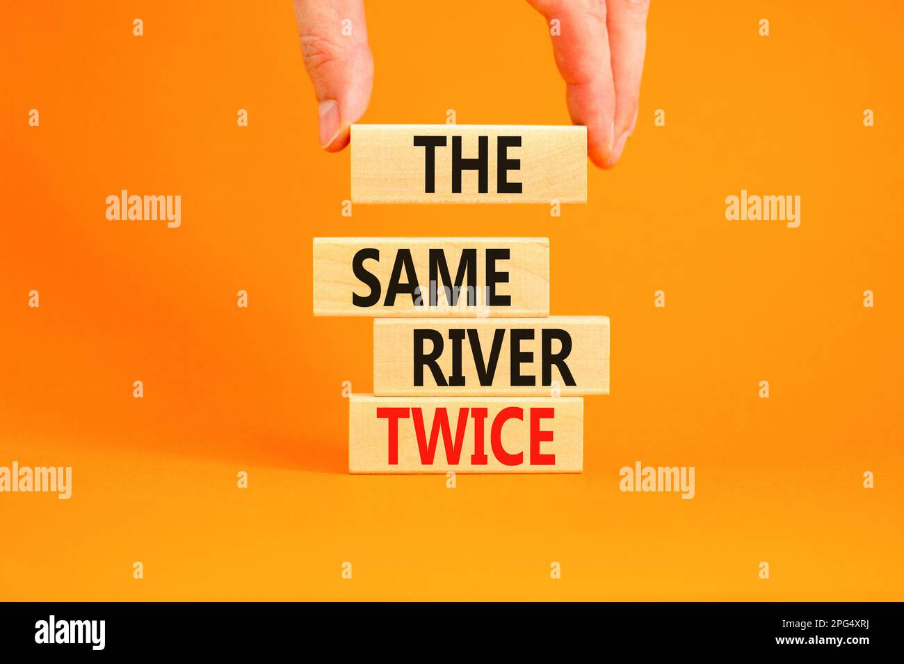 The same river twice symbol. Concept words The same river twice on ...