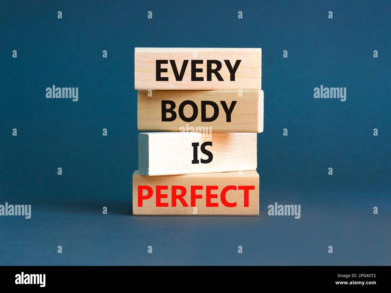 Every body is perfect symbol. Concept words Every body is perfect on ...