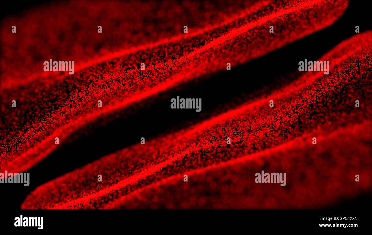 Vector illustration. Trapcode Form Glowing Dots Background. Red dots particles wave pattern ...