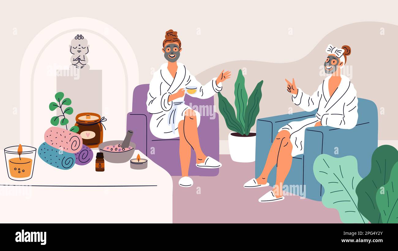 Girls having conversation Stock Vector Images - Alamy