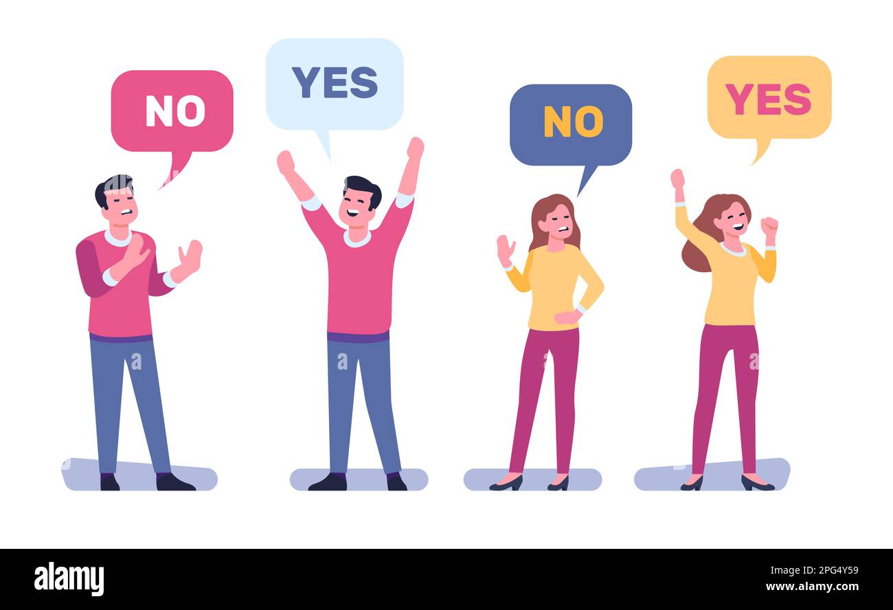 Different opinions Stock Vector Images - Alamy