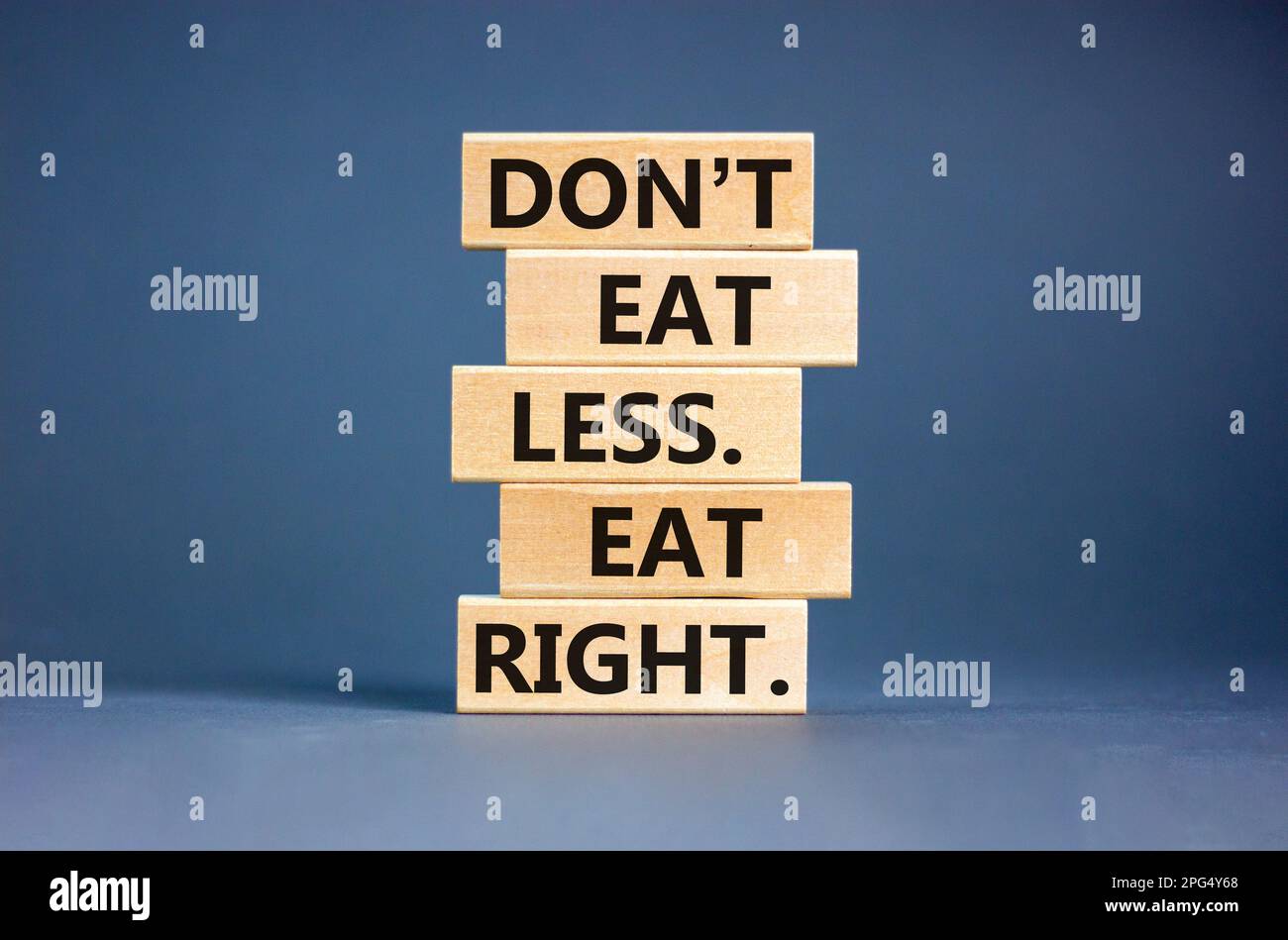 Eat less or right symbol. Concept words Do not eat less, eat right on ...