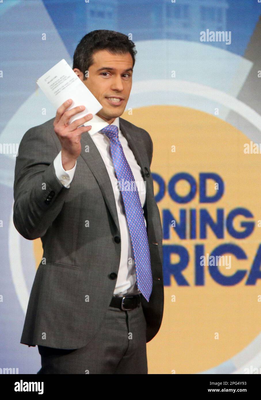 New York, NY, USA. 20th Mar, 2023. Gio Benitez on the set of Good ...
