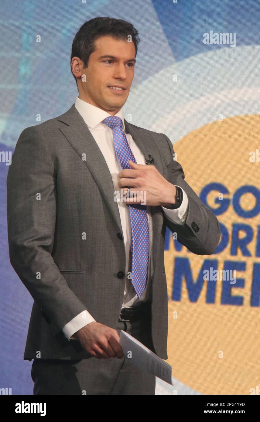 New York, NY, USA. 20th Mar, 2023. Gio Benitez on the set of Good ...