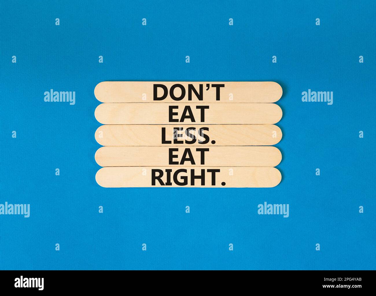 Eat less or right symbol. Concept words Do not eat less, eat right on ...