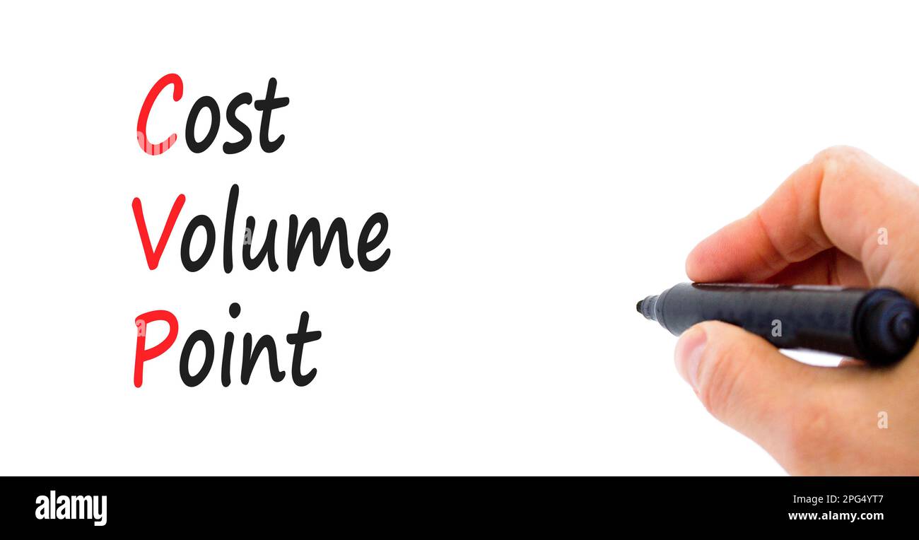 CVP cost volume profit symbol. Concept words CVP cost volume profit on ...