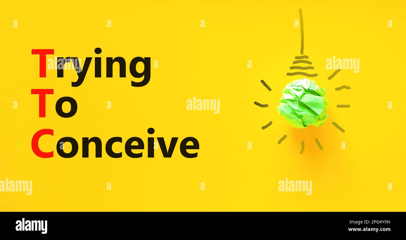 TTC trying to conceive symbol. Concept words TTC trying to conceive on ...