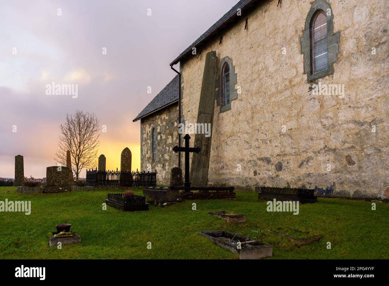 The old medieval church of Avaldsnes, Norway Stock Photo - Alamy