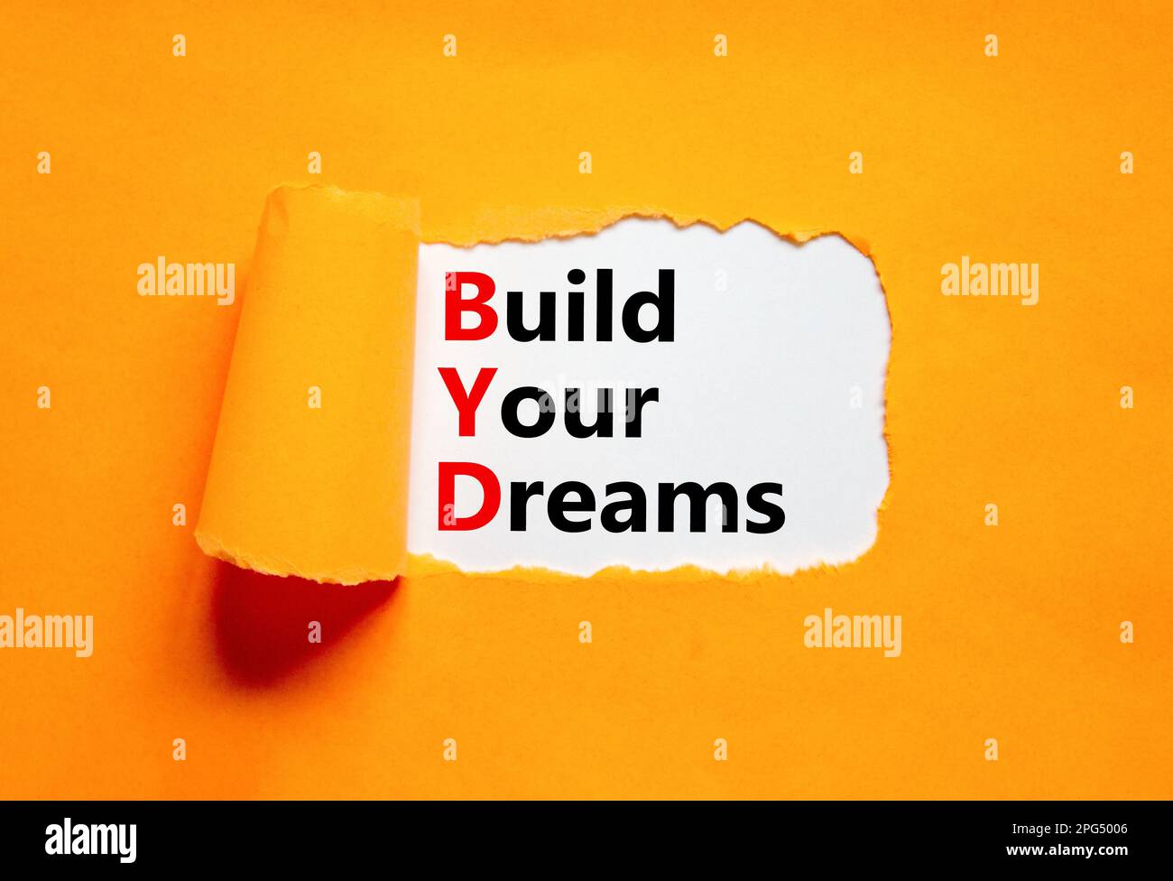 BYD build your dreams symbol. Concept words BYD build your dreams on ...