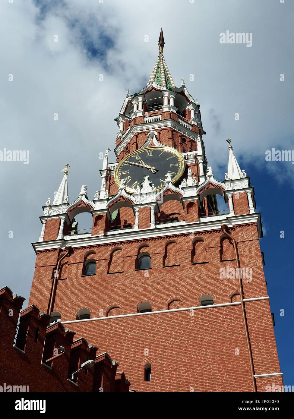 Spasskaya Tower, Spasskaya Bashnya, Kremlin, Moskovskiy Kreml, Moscow ...