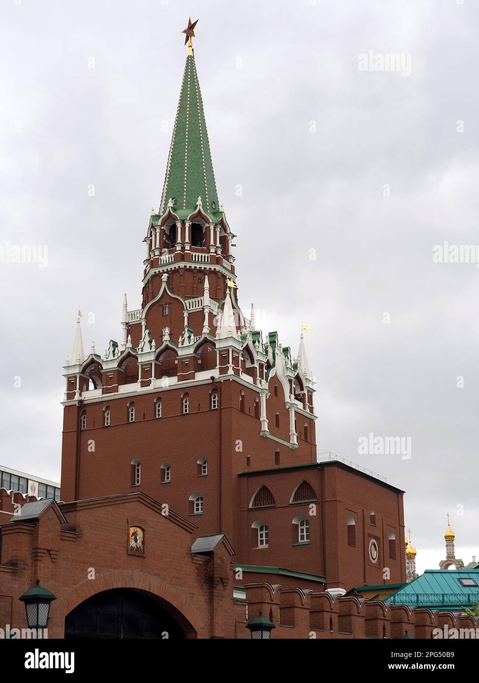 Trinity Tower, Troitskaya Tower, Kremlin, Moskovskiy Kreml, Moscow ...