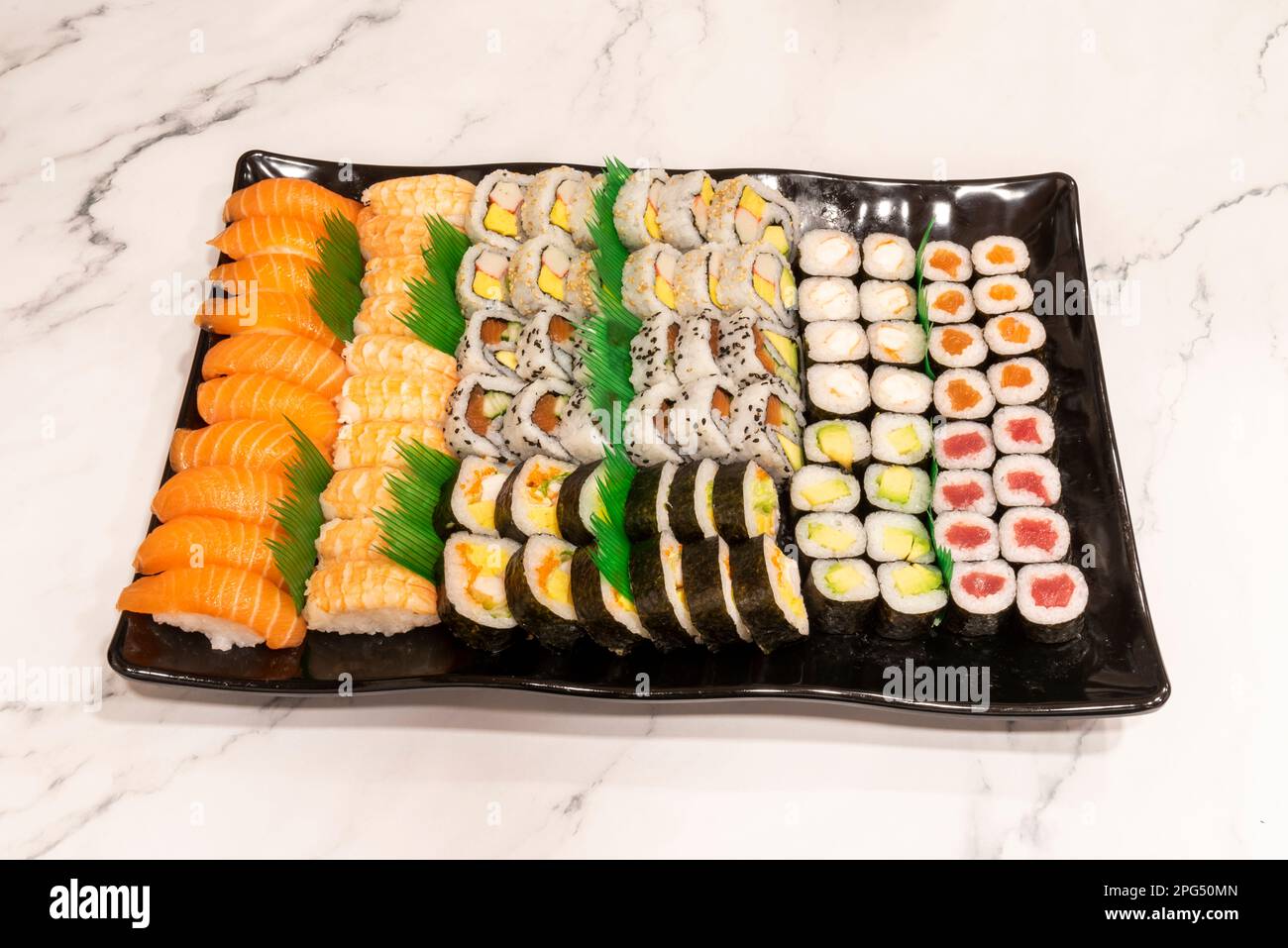 Sushi is made with a short-grain, sweet white rice called Japanese rice ...