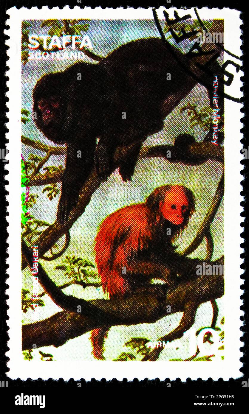 MOSCOW, RUSSIA - MARCH 16, 2023: Postage stamp printed in Cinderellas ...