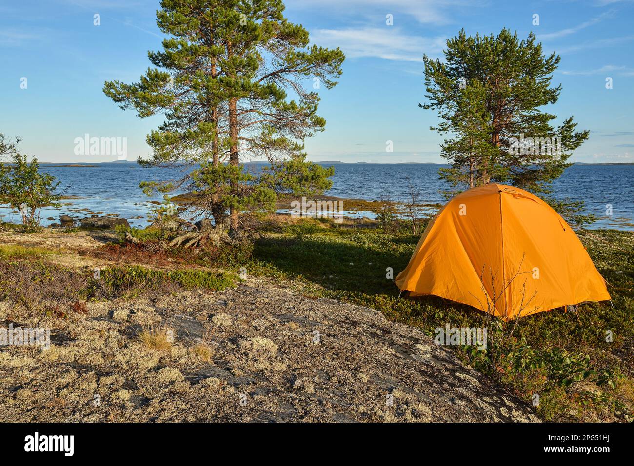 The White Sea. Summer seascape in East Karelia, Russia Stock Photo - Alamy