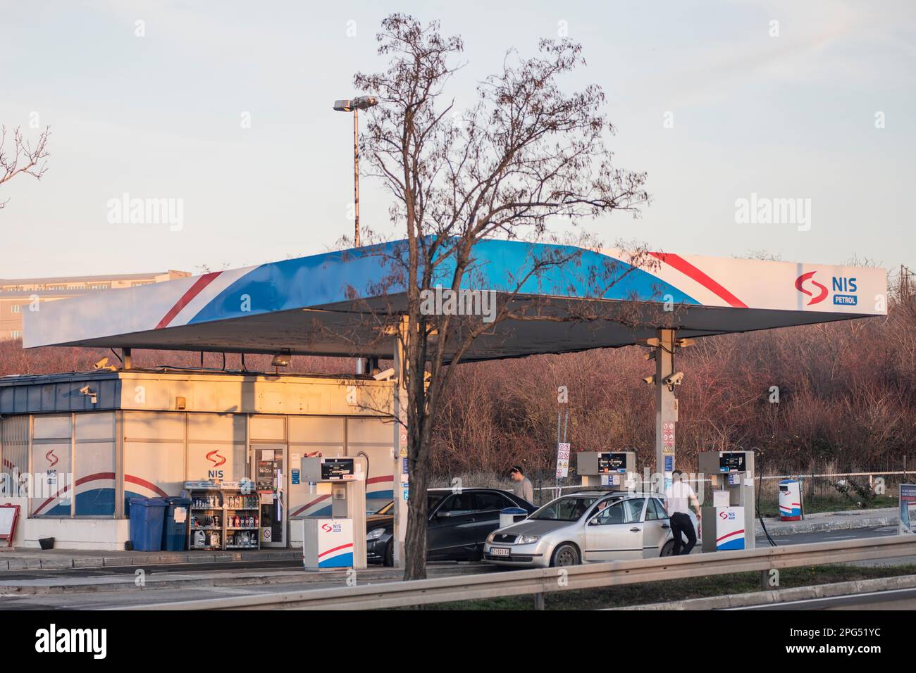 NIS Petrol gas station. Belgrade, Serbia Stock Photo - Alamy