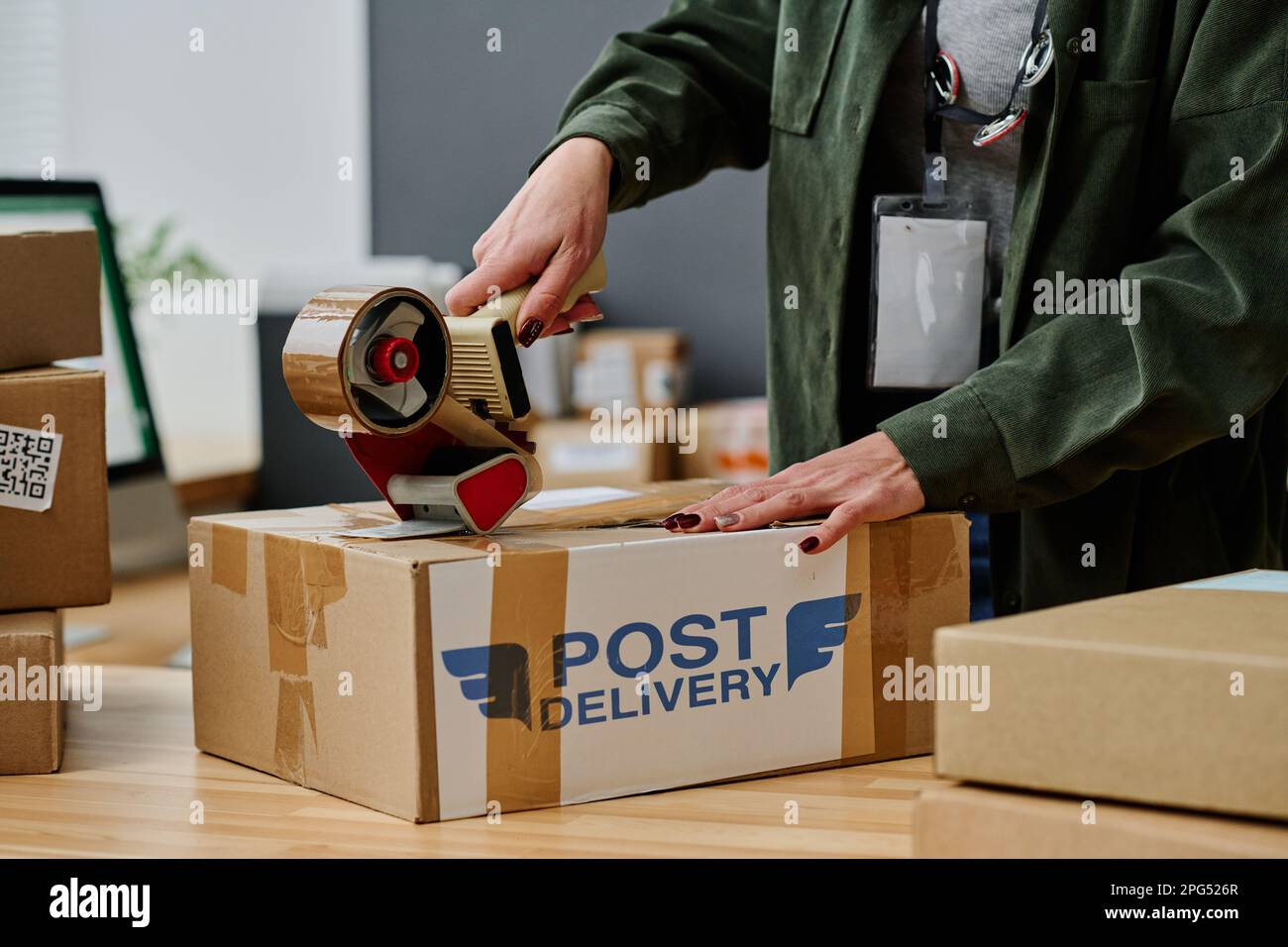 Cellotape desk hi-res stock photography and images - Alamy