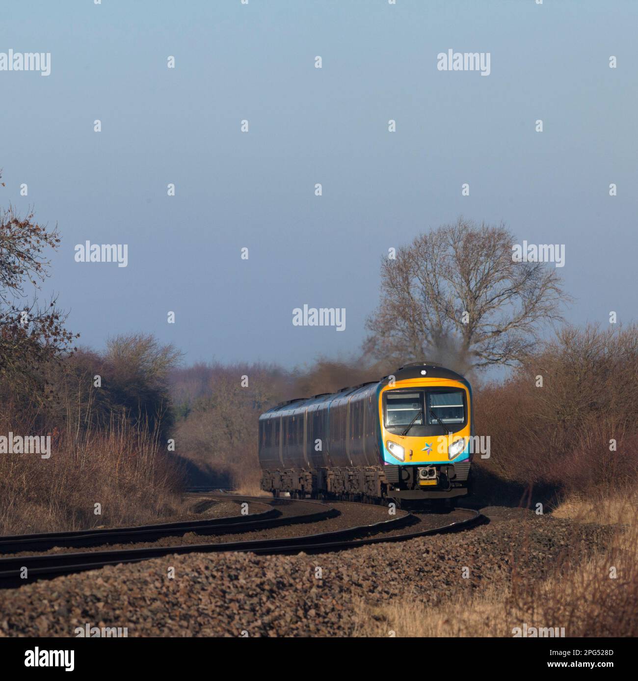 First Transpennine Express Siemens class 85 train passing the Yorkshire ...