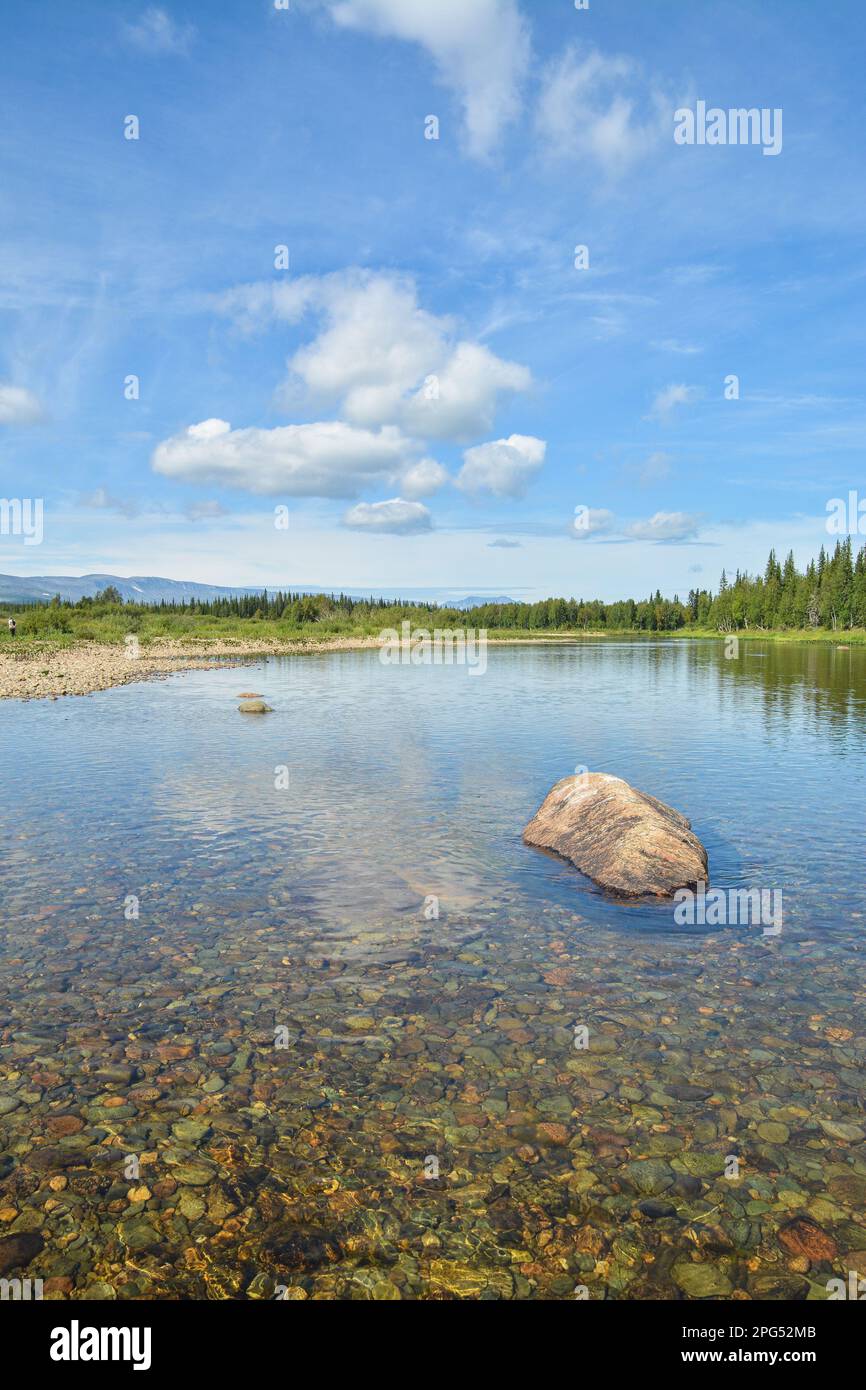Yugyd-va National Park, UNESCO site "Virgin Forests of Komi". The ...