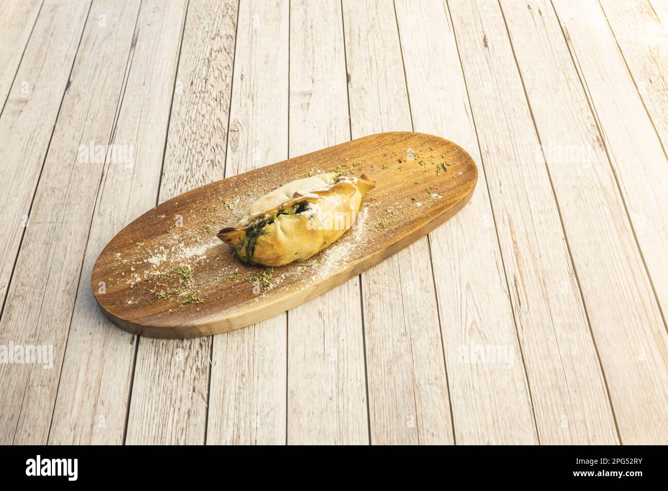 An empanada is a thin bread dough, broken dough or puff pastry filled ...