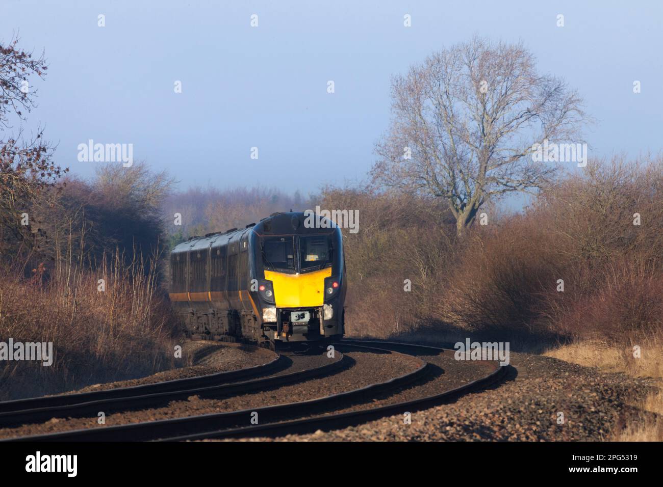 Open access operator Grand Central class 180 train 180114 passing ...