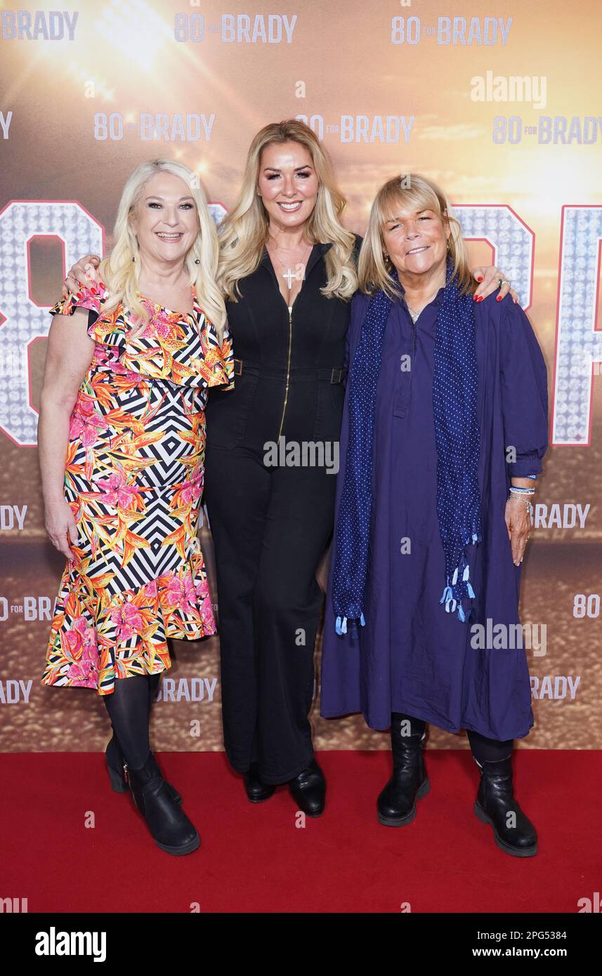 (left to right) Vanessa Feltz, Claire Sweeney and Linda Robson ...