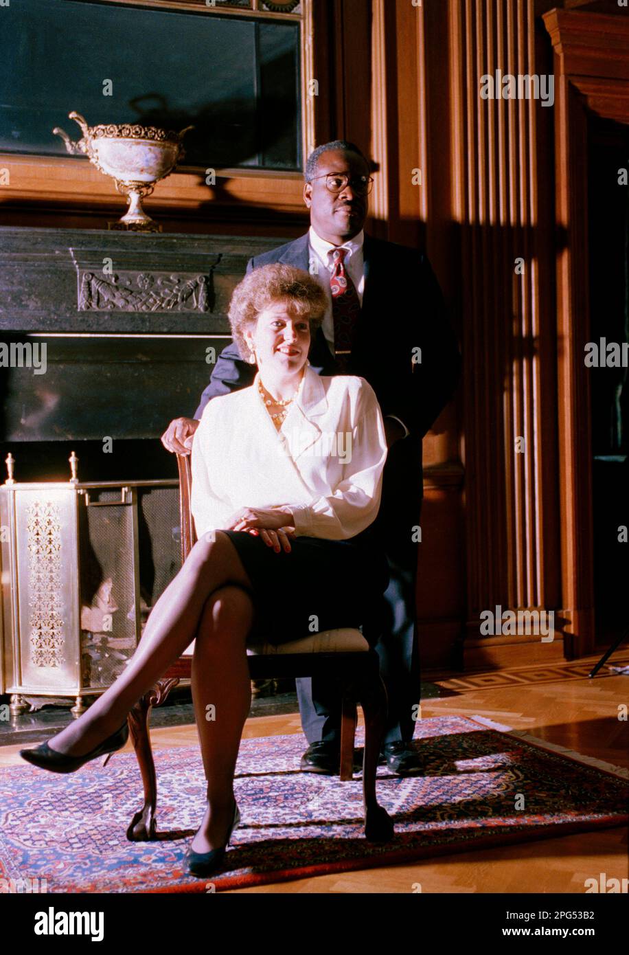 Supreme Court Justice Clarence Thomas and his wife, Virginia "Ginni ...