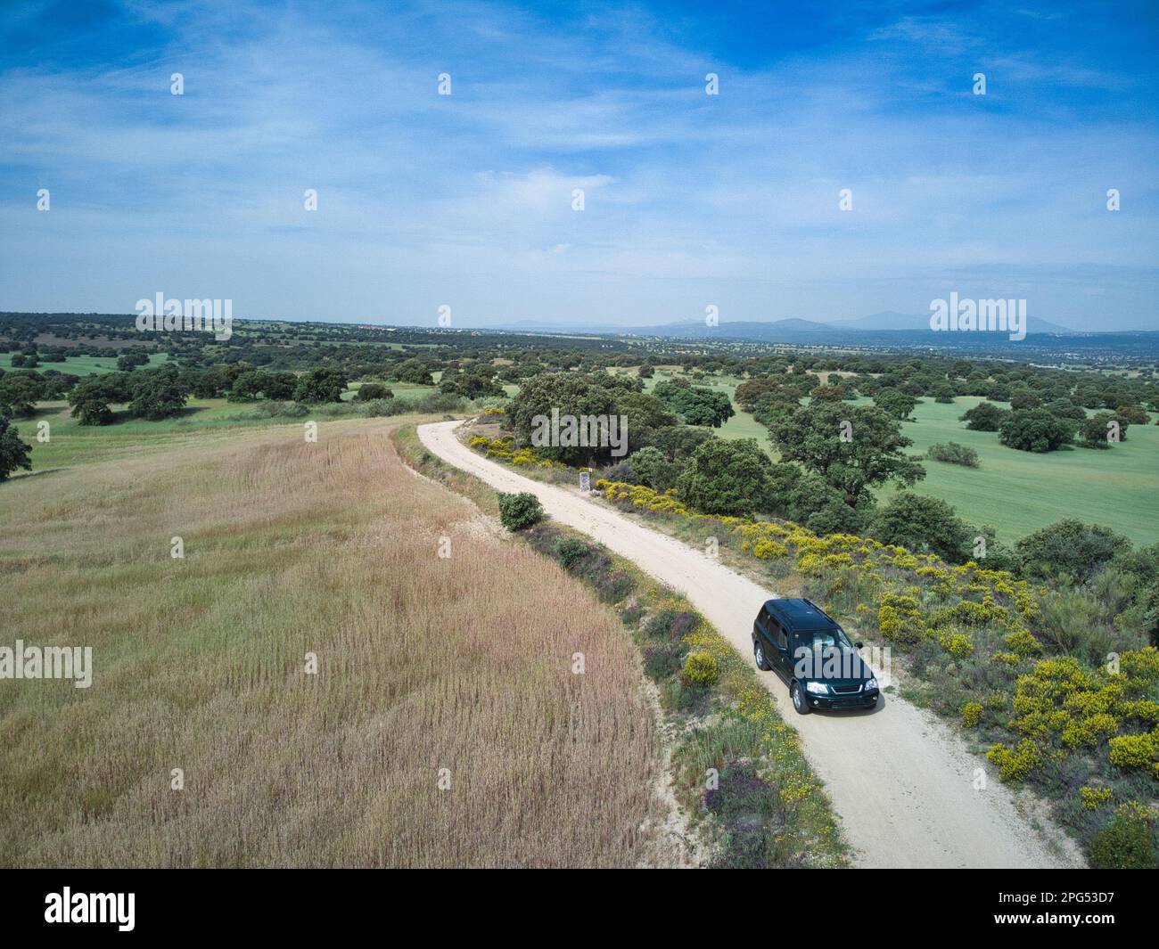 Driving on open stretch of road hi-res stock photography and images - Alamy