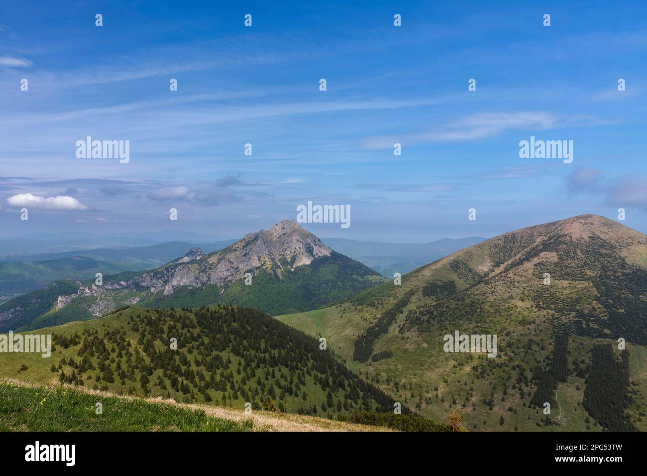 Mountains Maly Rozsutec, Velky Rozsutec, Stoh, view from Steny ...