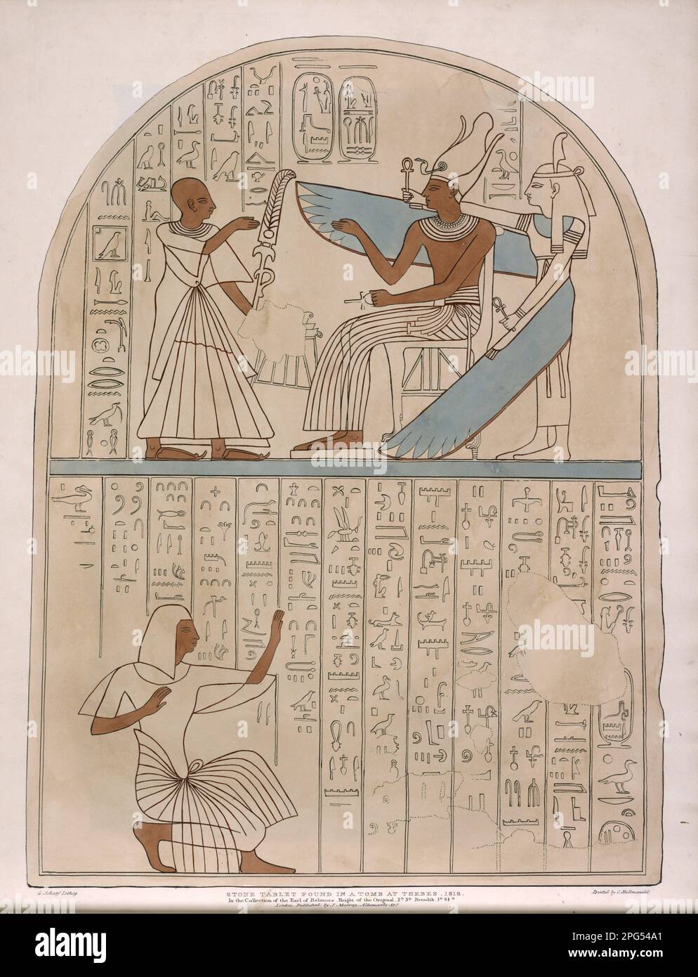 Egyptian hieroglyphics alphabet chart hi-res stock photography and ...