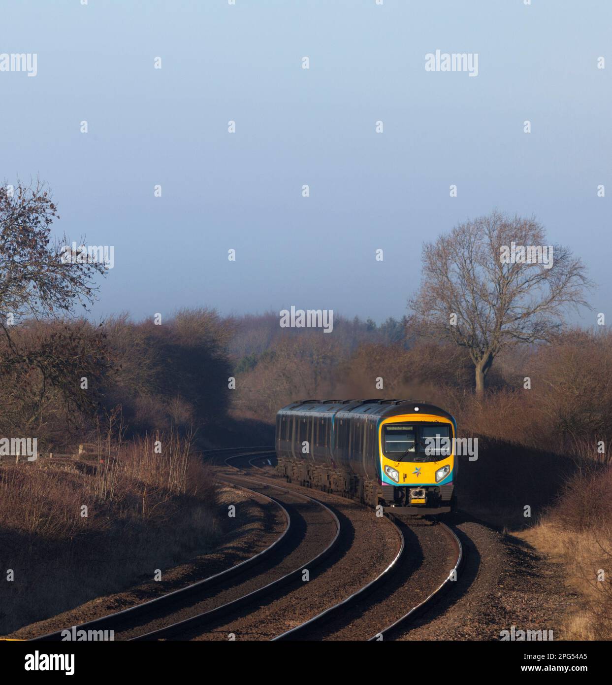 First Transpennine Express Siemens class 85 train passing the Yorkshire ...