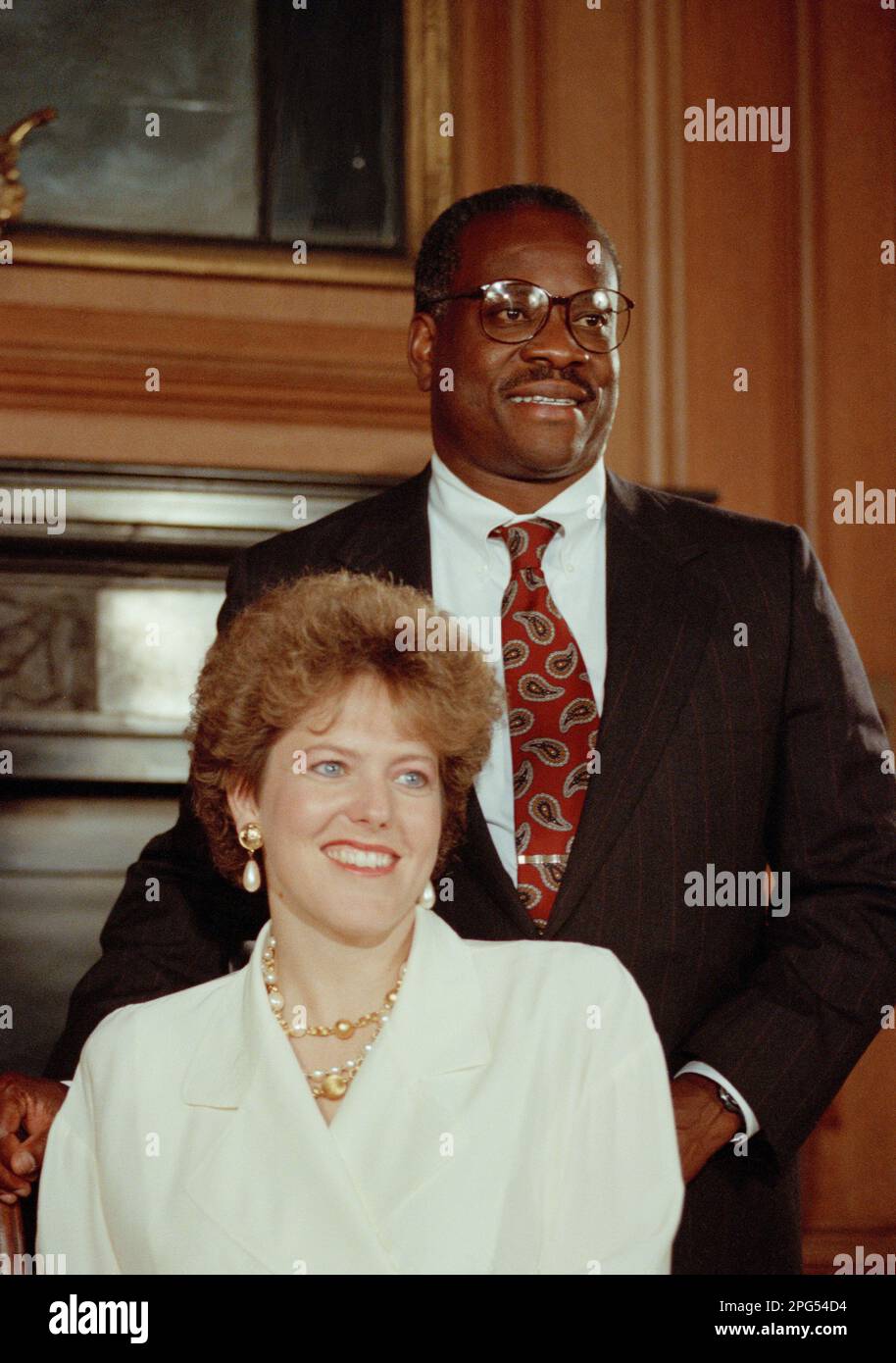 Supreme Court Justice Clarence Thomas and his wife, Virginia "Ginni ...