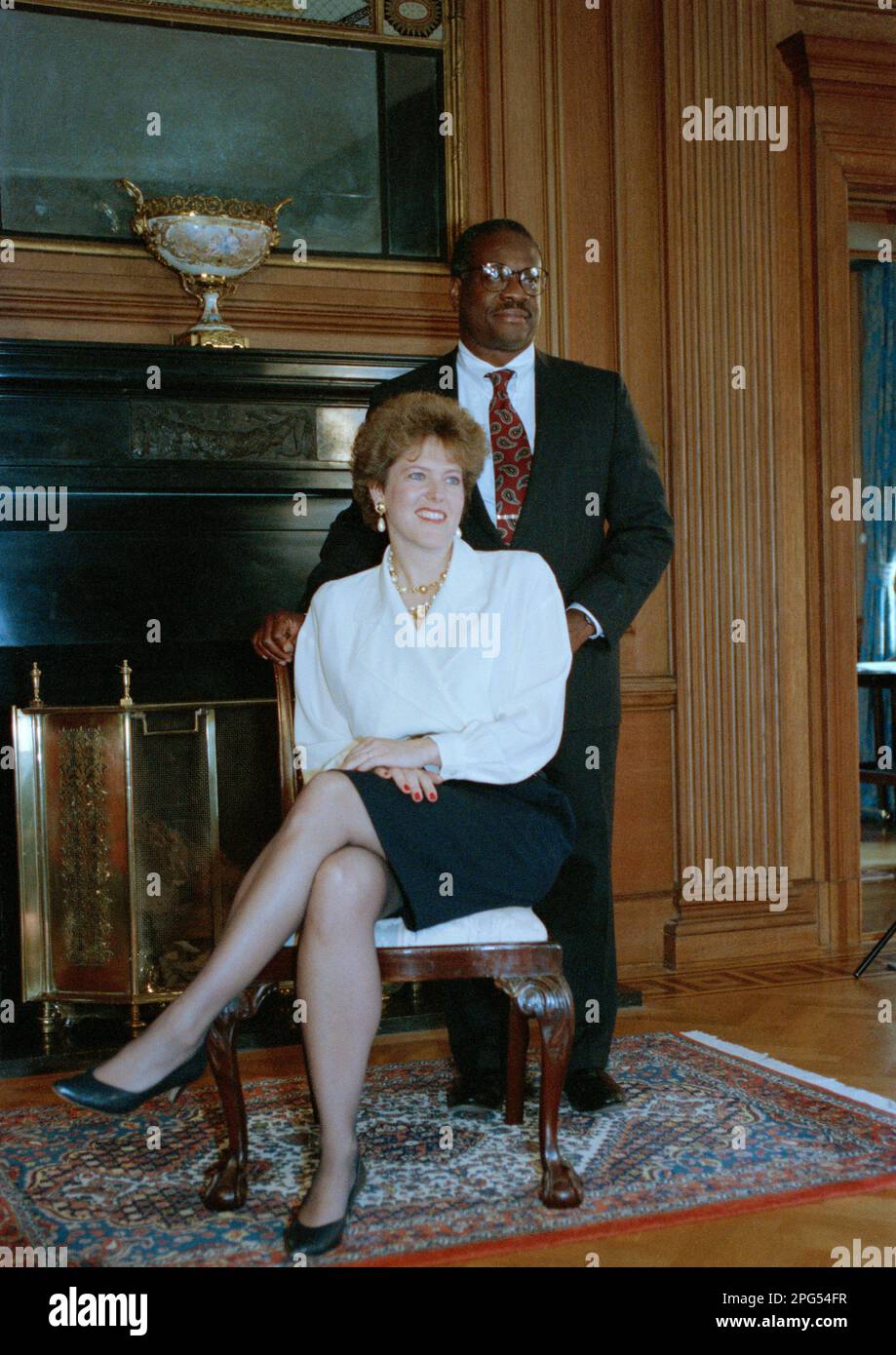 Supreme Court Justice Clarence Thomas and his wife, Virginia "Ginni ...