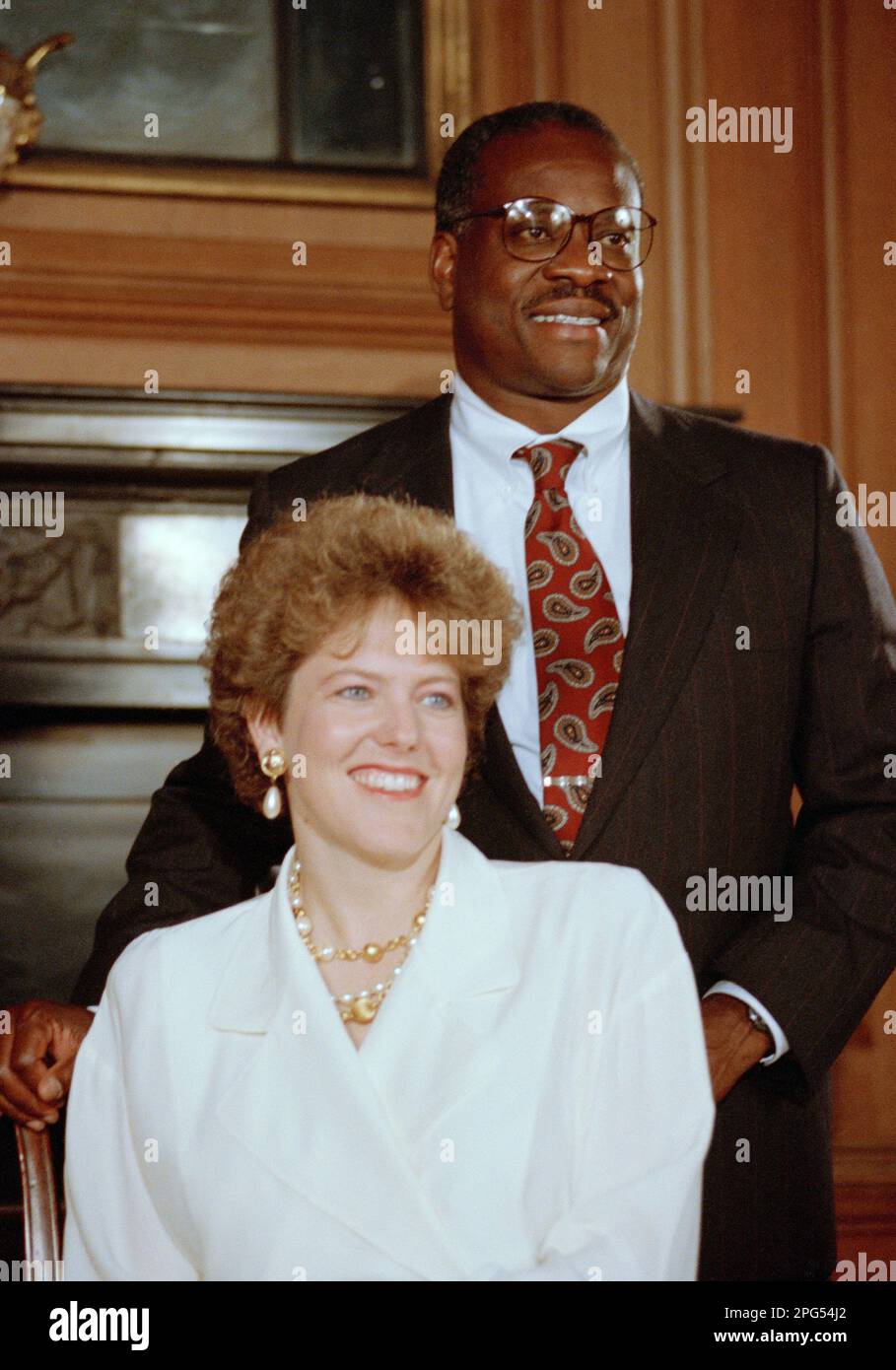 Supreme Court Justice Clarence Thomas and his wife, Virginia "Ginni ...