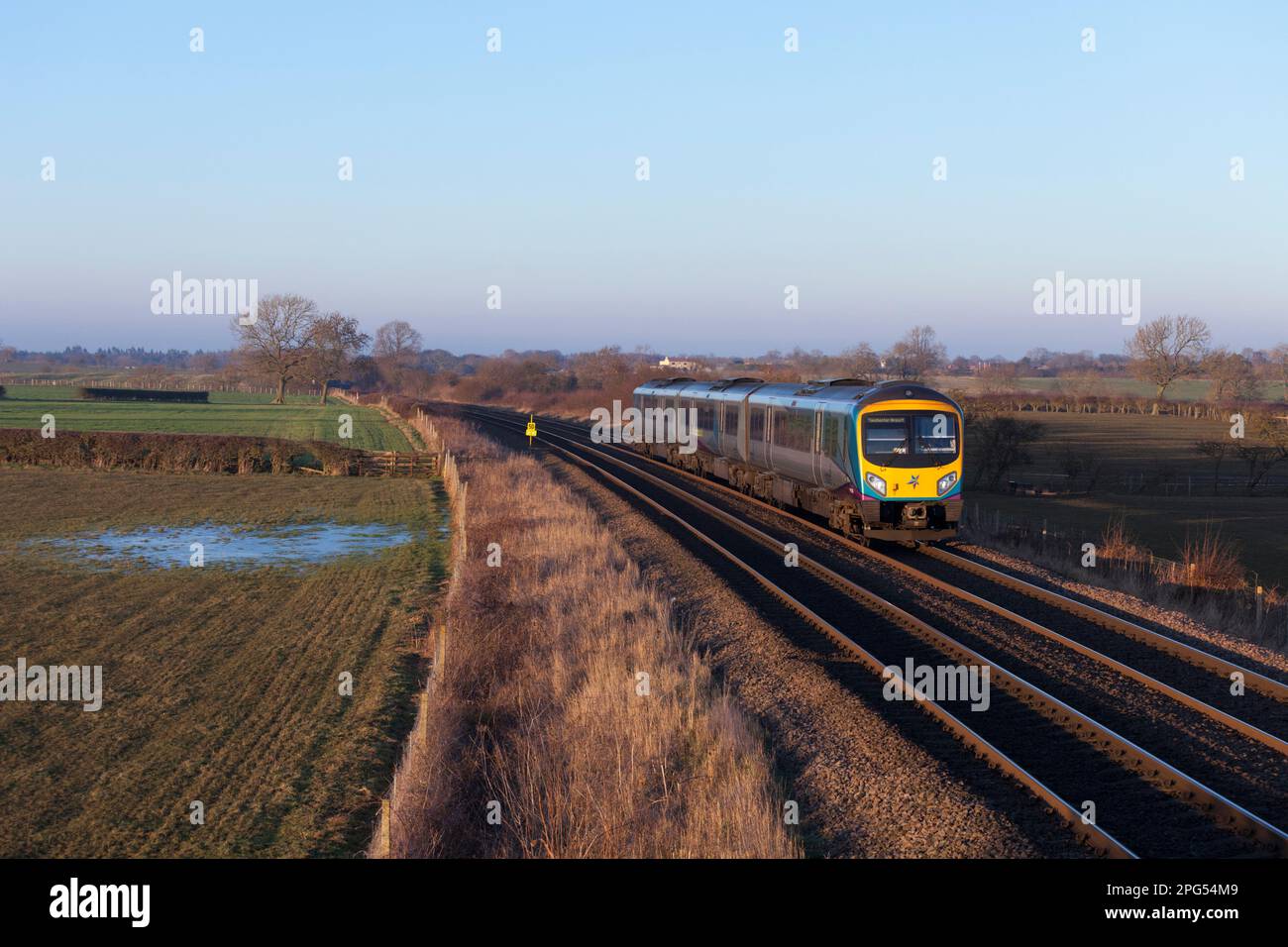 First Transpennine Express Siemens class 85 train passing the Yorkshire ...