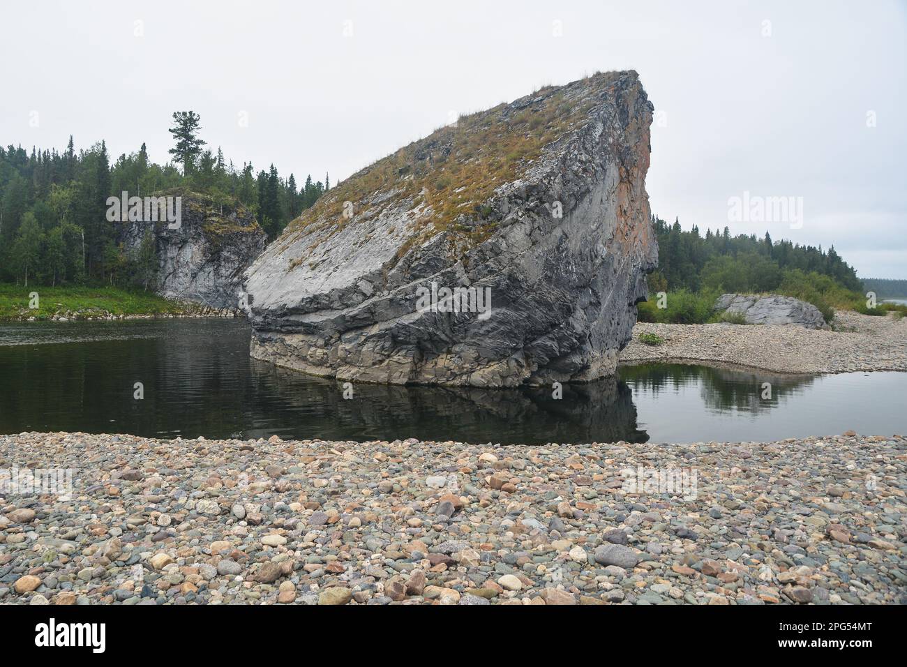 Yugyd-va National Park, UNESCO site "Virgin Forests of Komi". The ...