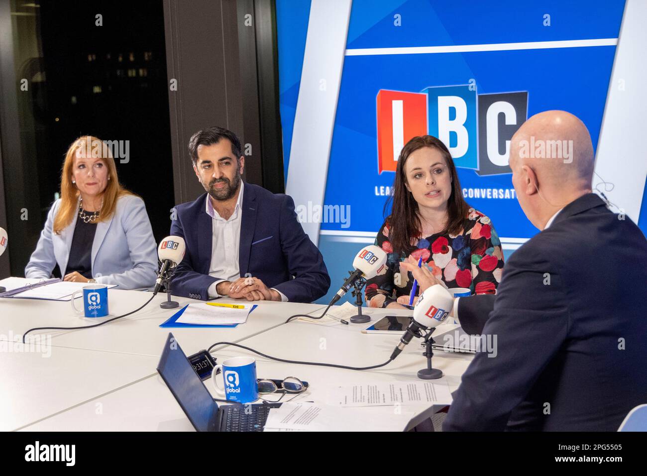 LBC presenter, Iain Dale (far right) with (left to right) SNP ...