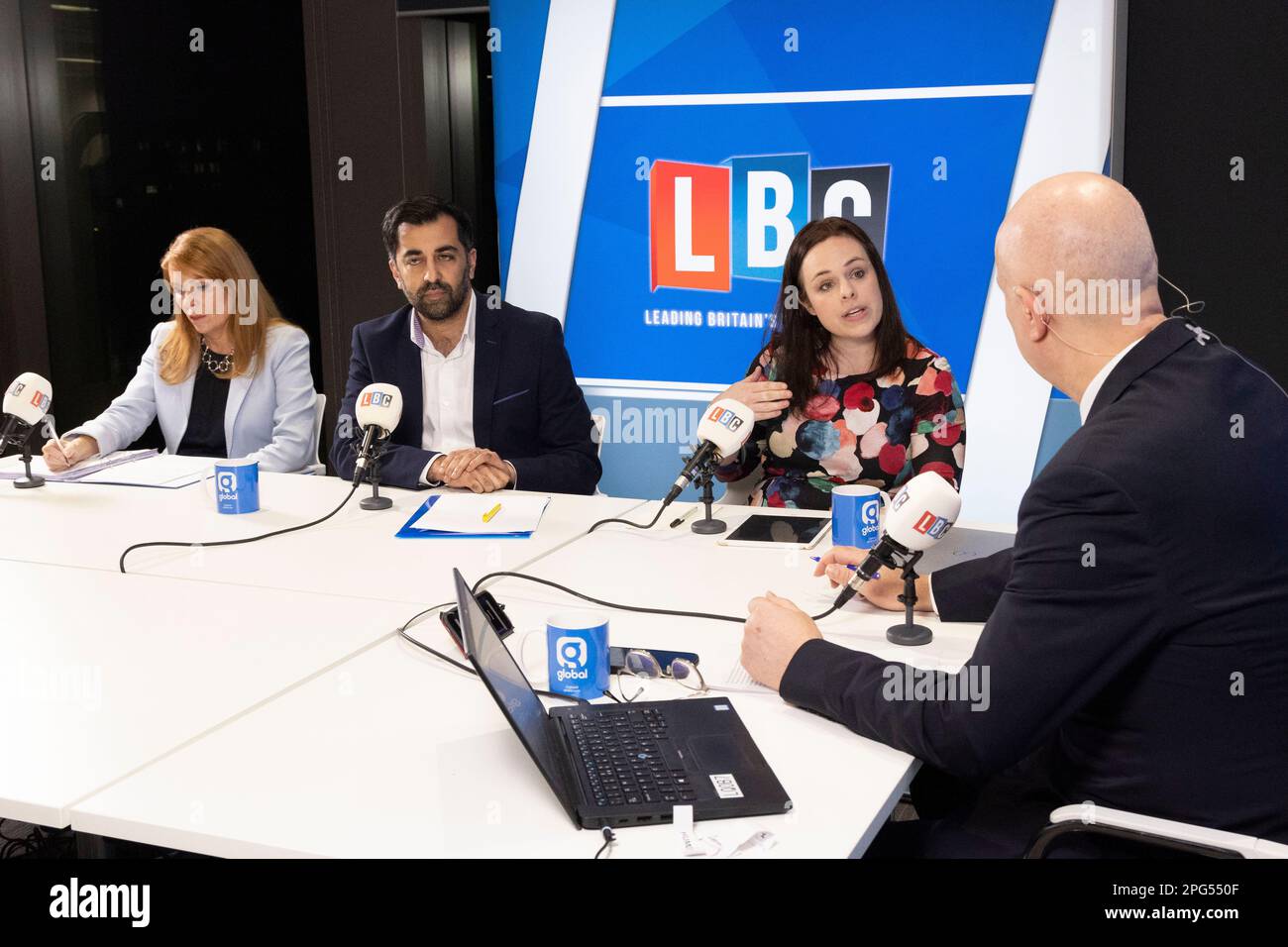 LBC presenter, Iain Dale (far right) with (left to right) SNP ...