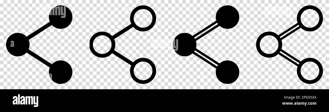 Sharing vector icons. Vector illustration isolated on transparent ...