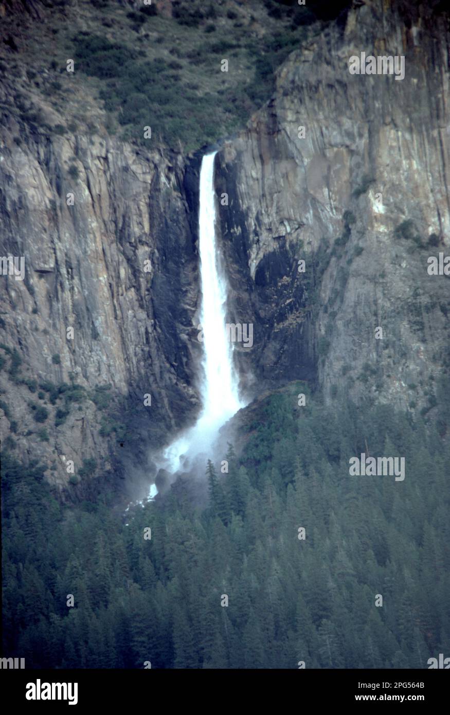 Yosemite National Park. CA. USA 1984. Yosemite Upper, Middle and Lower ...