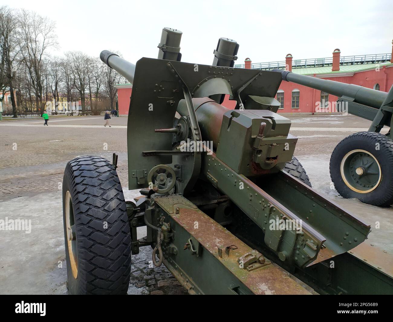 Russian Federation. Saint Petersburg. March. Peter and Paul Fortress, a ...