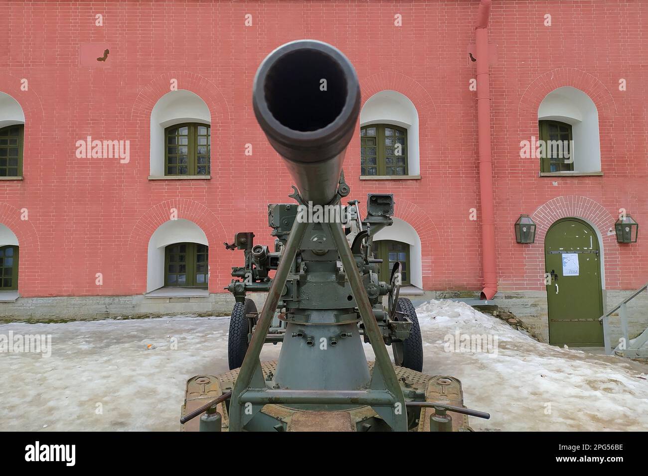 Russian Federation. Saint Petersburg. March. Peter and Paul Fortress, a ...
